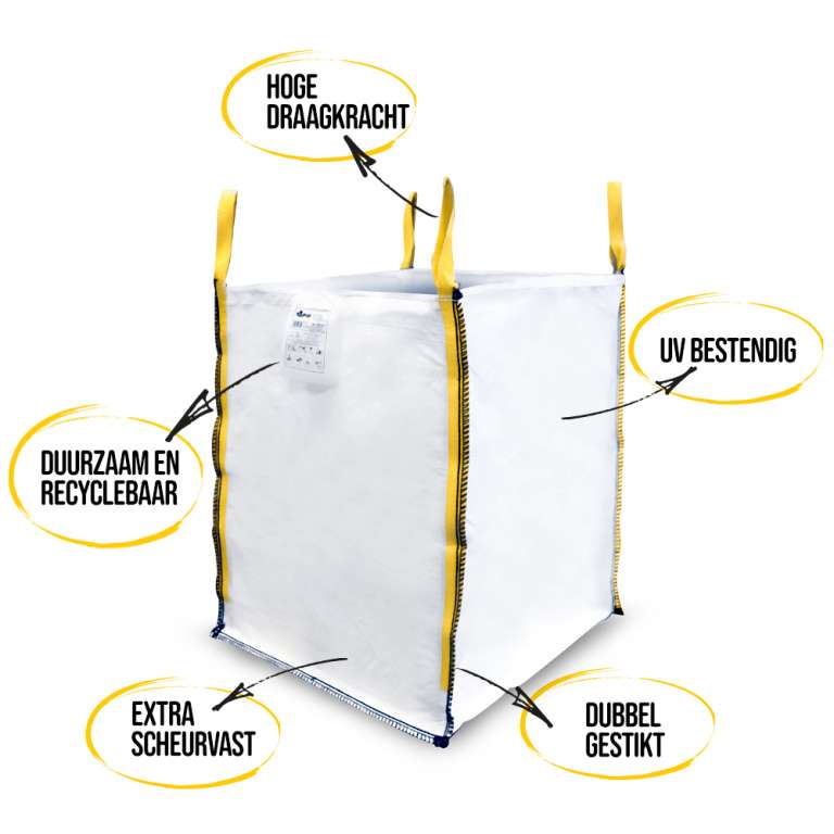 Standaard Big Bag 1m³ - 1000kg (90x90x110cm) kopen?