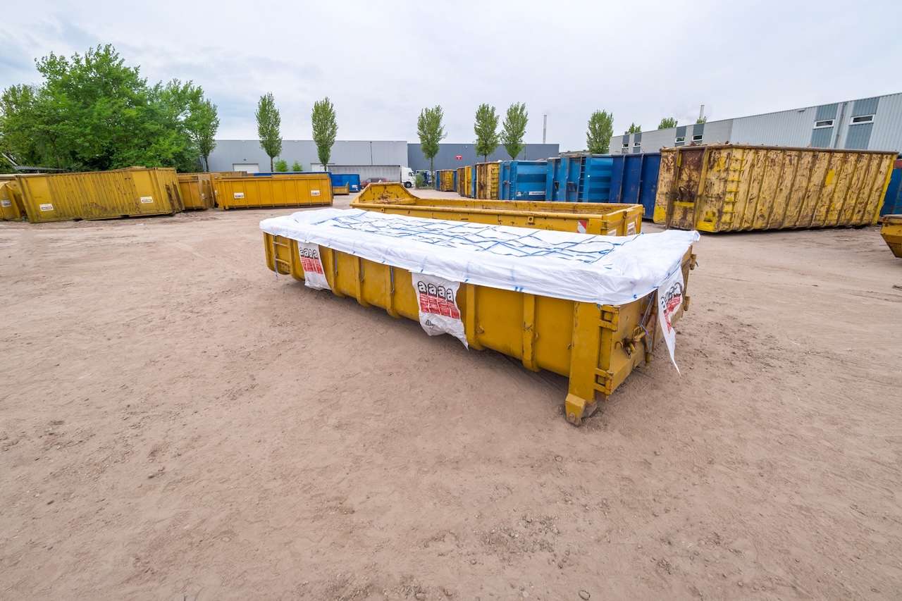 XXL Asbestcontainerzak 700x240x225 met liner en buitenhoes